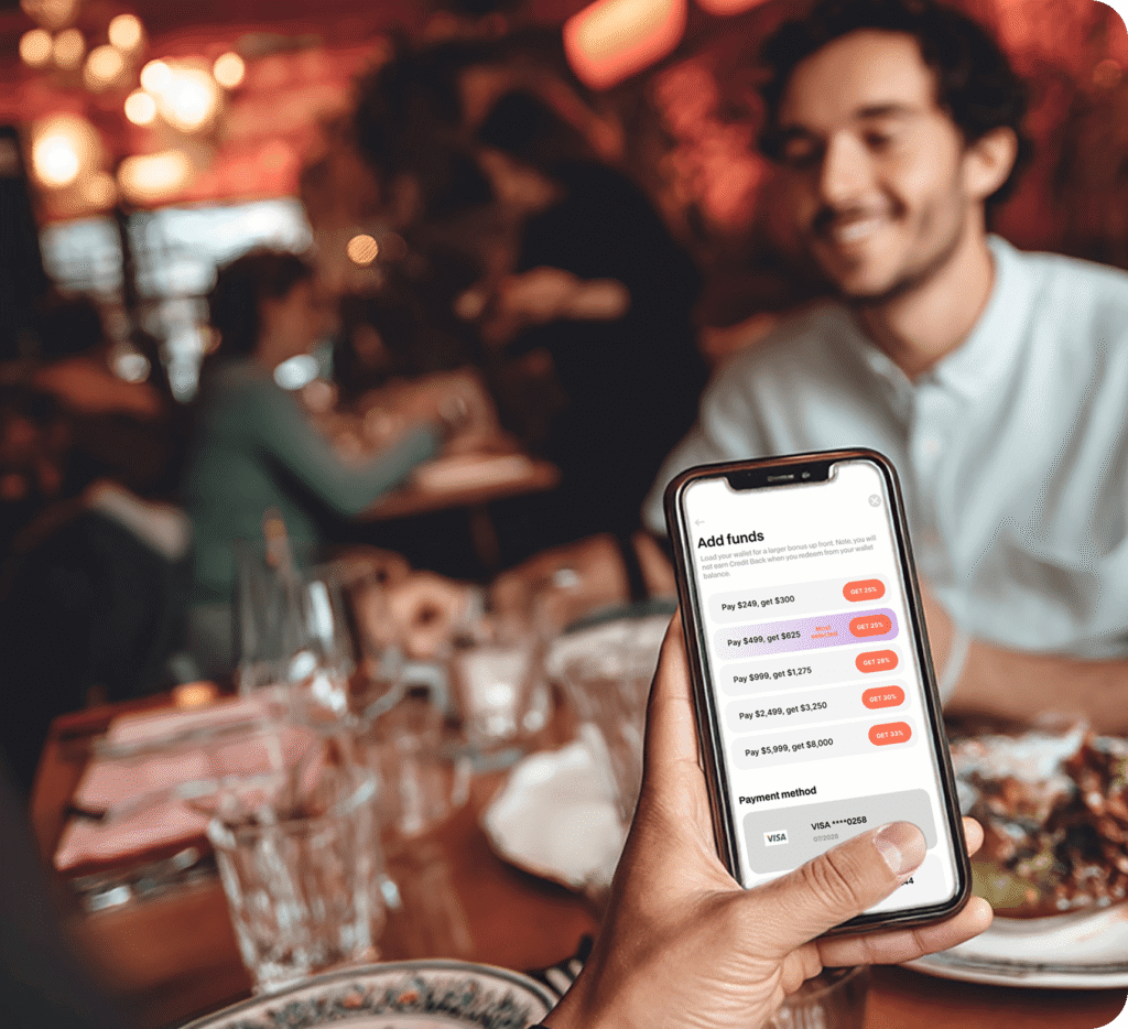 Mezza | Earn 30%+ back at top venues